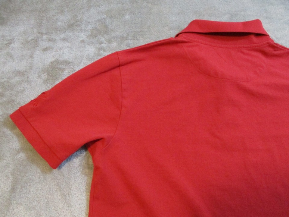 Beretta Polo Shirt Mens Medium Red Logo Valero Diamond K Ranch Shooting ...