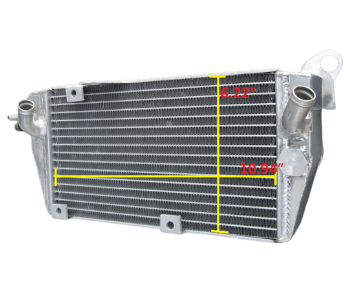 Aluminum Radiator for 1987-2007 Kawasaki KLR650 KLR 650 1988 1989 2004 ...
