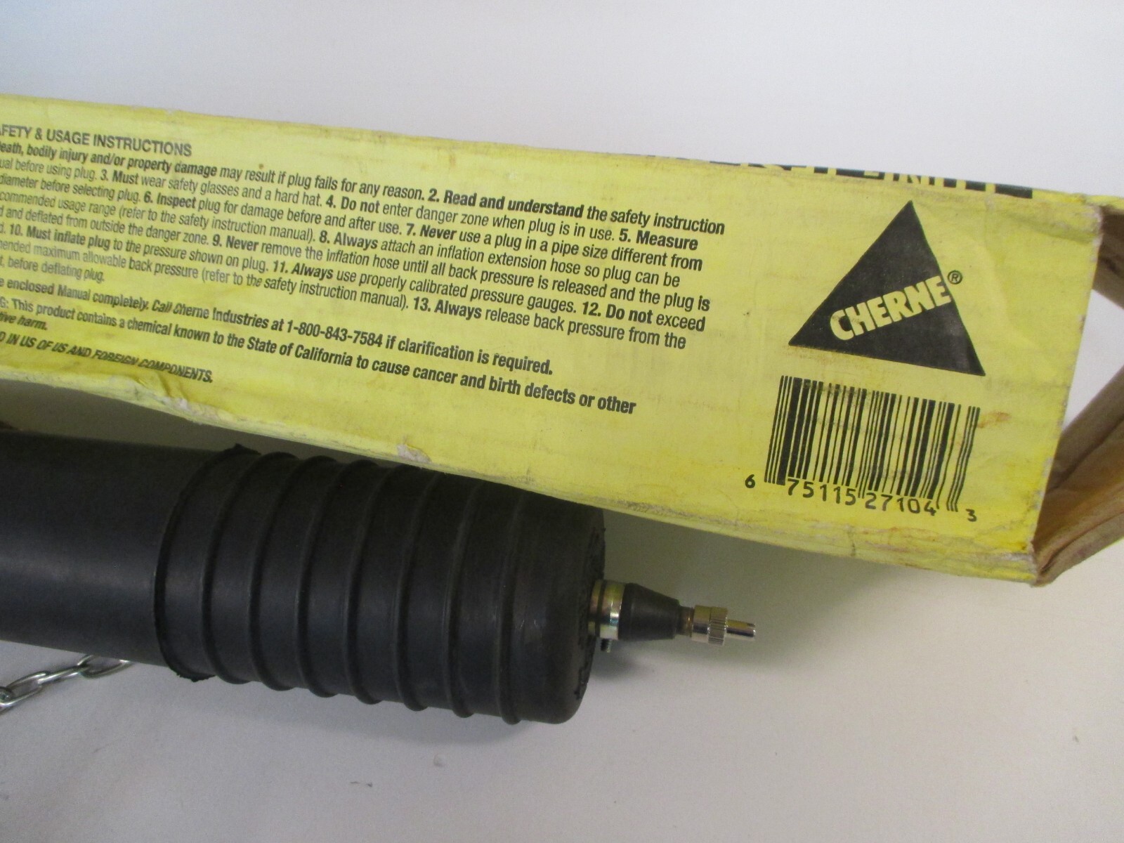 New Cherne 271047 Long Test-Ball 4-Inch Plug,Tampon Test_Ball | eBay
