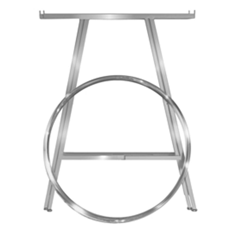 1 RACK Round Clothing Sales Rack Collapsible 48"-72"H Adjustable Chrome ...