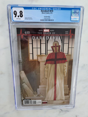 Daredevil #610 2nd Print CGC 9.8 NM+ / MT 1st appearance of Vigil ...