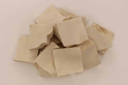 17-.22 CAL/4-5MM ~ EMSS1026T ~ 7/8" SQUARE NATURAL COTTON GI PATCHES ...