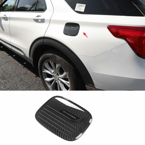 For Ford Explorer 2020-2022 Carbon Fiber Exterior Fuel Tank Cap Cover ...