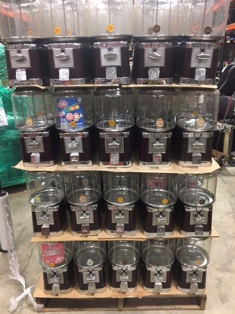 FREE Shipping !! Beaver Maroon & Chrome Gumball Candy Nut Bulk Vending ...
