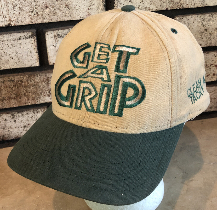 Get a Grip Clean & Tacky Baseball Hat Cap Leather Strapback Made in USA ...
