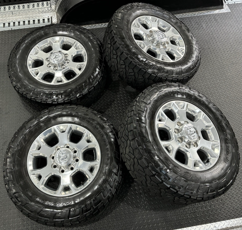 Ram 18" 2500 3500 Laramie OEM Wheels Nitto Tires Rims Limited Dodge ...