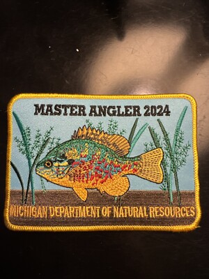2024 MICHIGAN DNR MASTER ANGLER FISH PATCH - MICHIGAN DEER-BEAR-TURKEY ...
