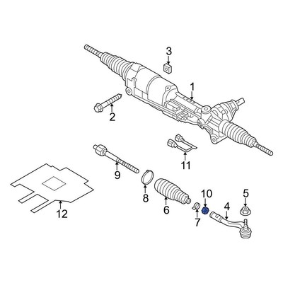 For Audi Q5 2009-2017 Audi WHT004593 Steering Tie Rod Nut | eBay