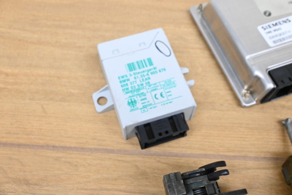 01-06 BMW E39 E46 325 Z3 M54 Engine Motor DME ECU Ignition Lock Key Kit ...