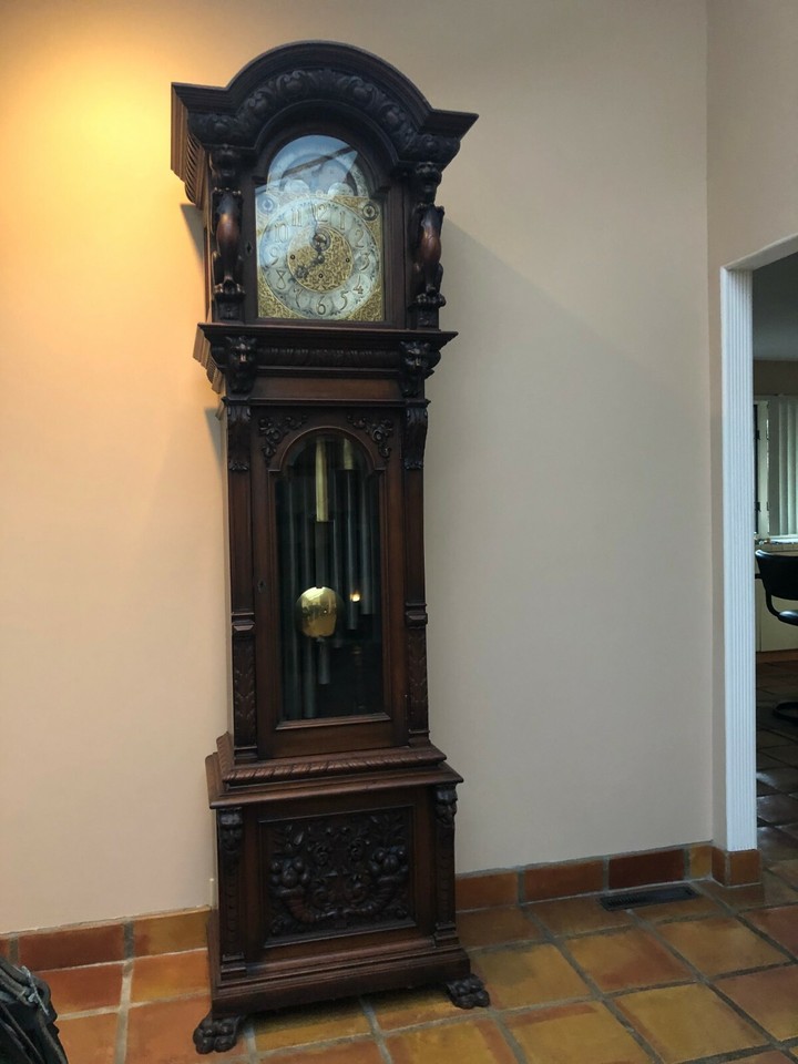 1913 Elliott of London Tall Case Grandfather Clock #65 | eBay