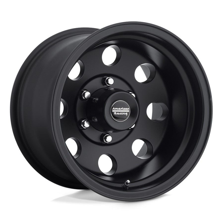 American AMRAR1725785B Satin Black Aluminum 15 Inch Wheel Rim 5x5.5 ...