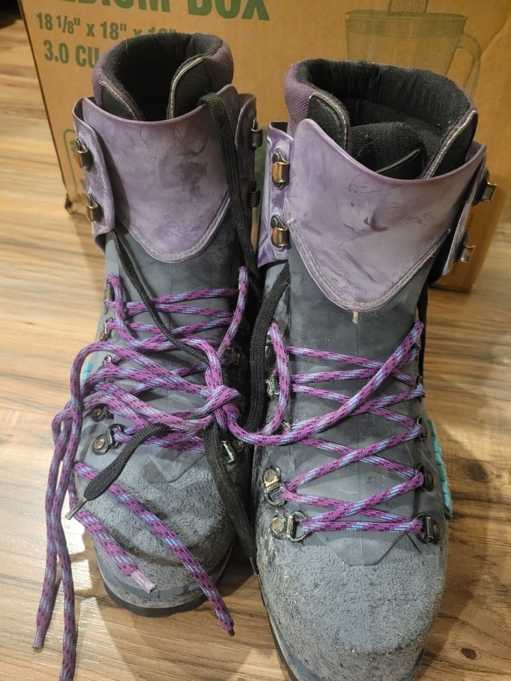 Scarpa Inverno Purple Heavy Hard Shell Mountaineering Boots Men's Size ...