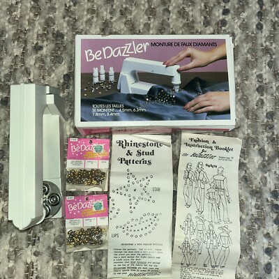 BeDazzler Rhinestone Stud Setter Patterns Instructions Never Used 2 ...