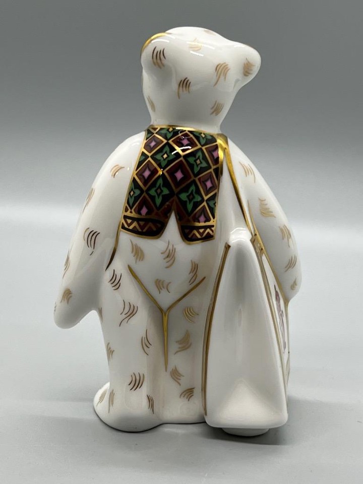 Royal Crown Derby Shopper Miniature Bear Collection Porcelain Figurine ...