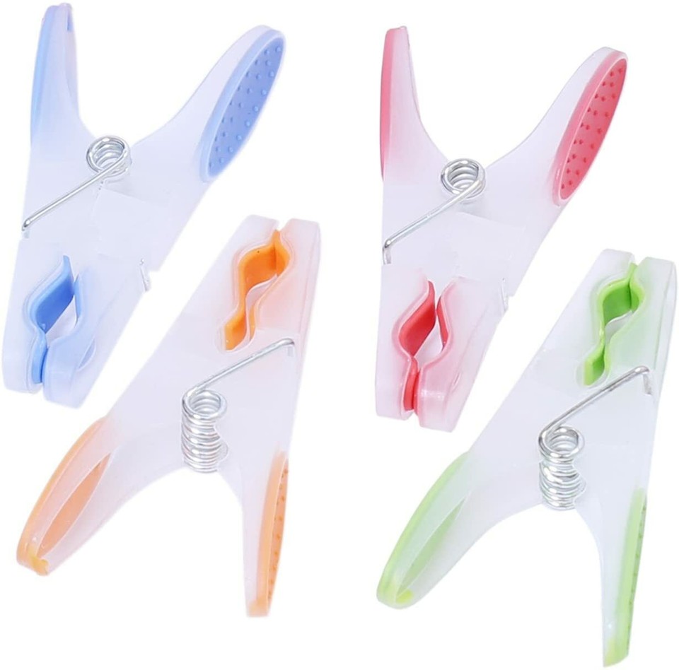 80 pcs Clothes Drying Strong Clips Laundry Home Pegs Windproof Clothes ...