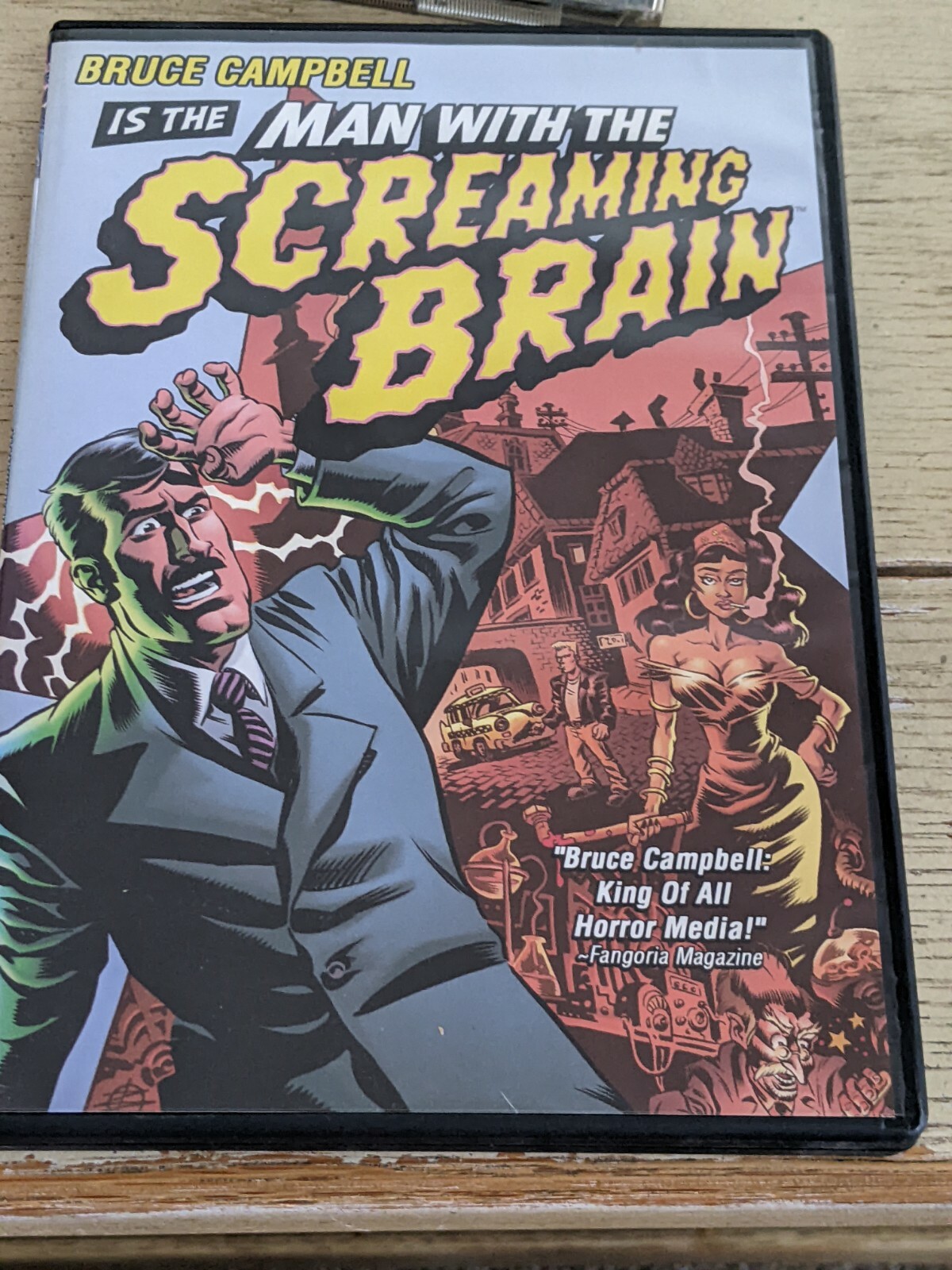 Man with the Screaming Brain DVD out of print ! Pics DVD fresh an ...