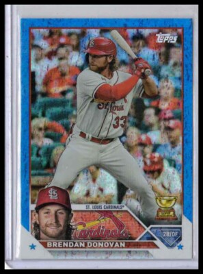 2023 Topps #584 Brendan Donovan 582 Montgomery Club Foil Stamped Blue ...