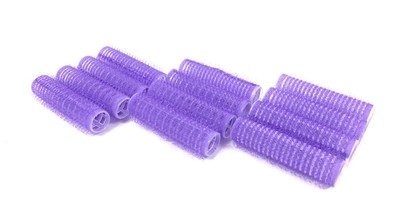 Mini Self Grip Hair Rollers 12 Pack Tiny Plastic 1.5cm Diameter Fast ...