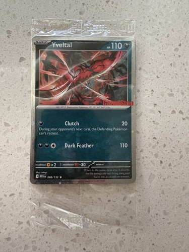 Sealed Yveltal 088/132 Reverse Holo Mega Evolution Pokemon GAMESTOP ...