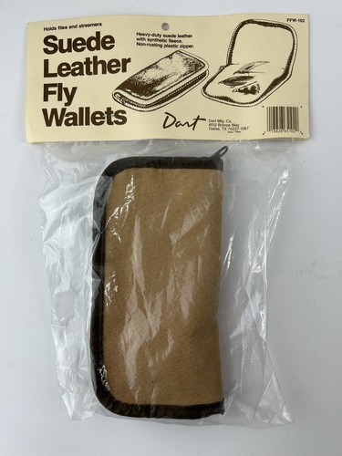 Dart FFW-102 Suede Leather Fly Wallet Tackle Storage Holds Flies ...
