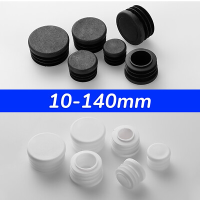 Round Tubing Plastic Hole Plug Bung End Cap Tube Pipe Inserts Covers ...