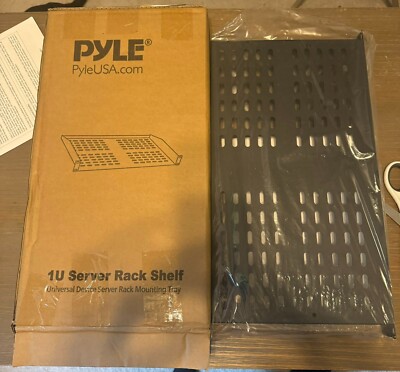 Pyle 1U Server Rack Shelf - Universal Device Server Rack Mounting Tray ...