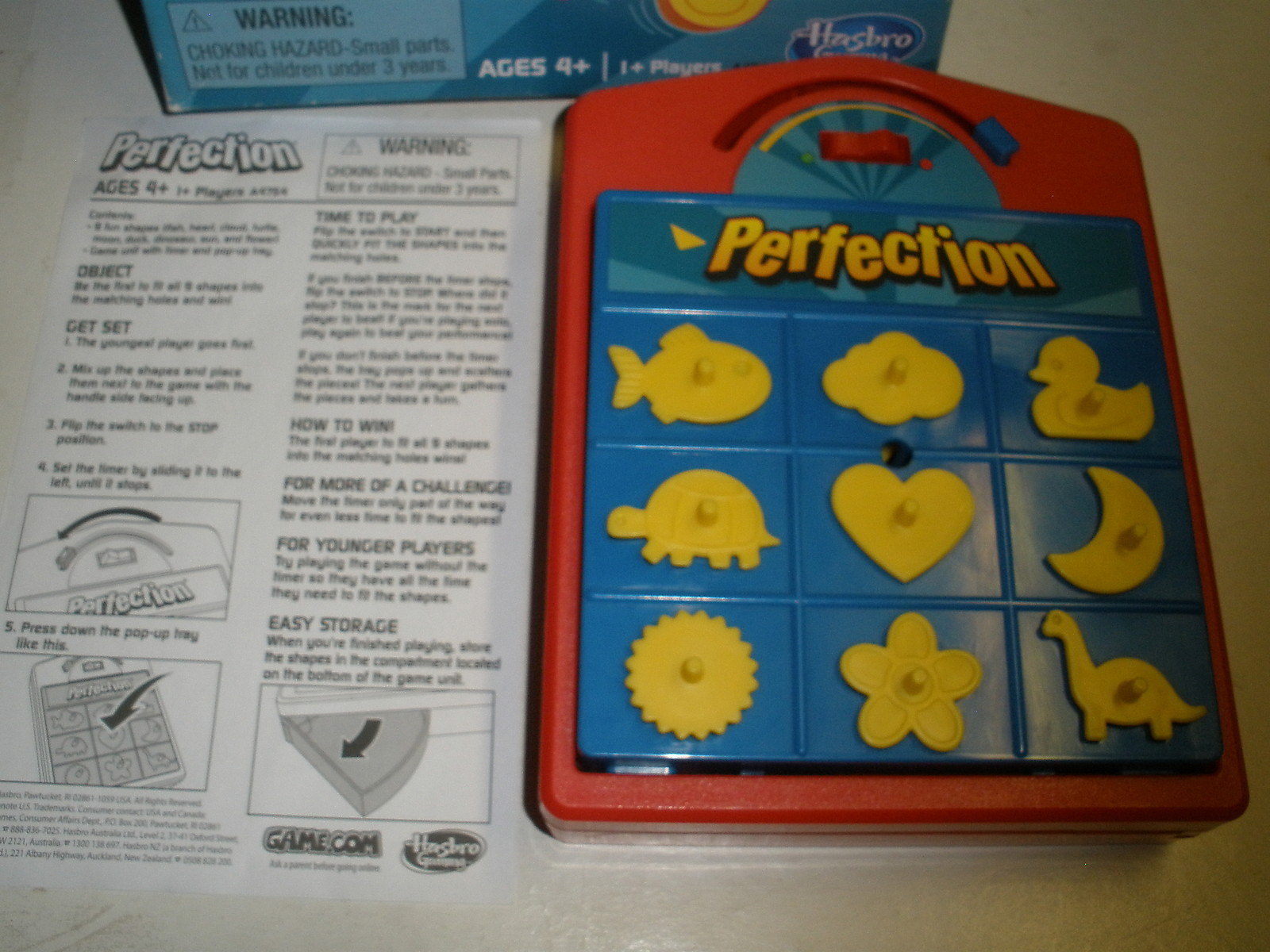 Game of Shapes Perfection Game Kids Toy in box COMPLETE WORKS GREAT ...