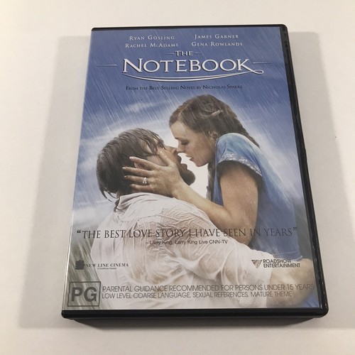 The Notebook DVD Region 4 PAL Movie Ryan Gosling Rachel McAdams Gena ...