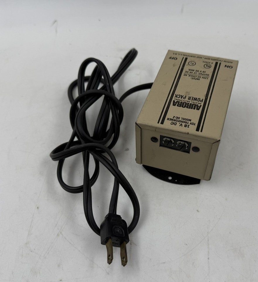 Vintage Aurora Model Motoring 20V DC Power Pack Toy Transformer Model ...