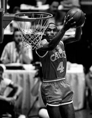Ron Harper Cleveland Cavliers shoots the ball 1987 Basketball Old Photo ...