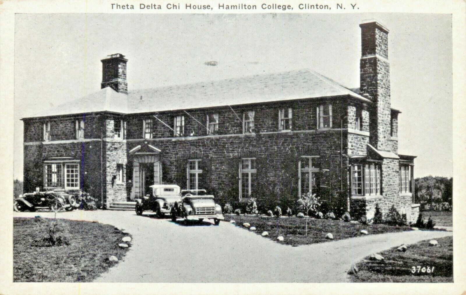 A View Of The Theta Delta Chi House, Hamilton College, Clinton, New ...