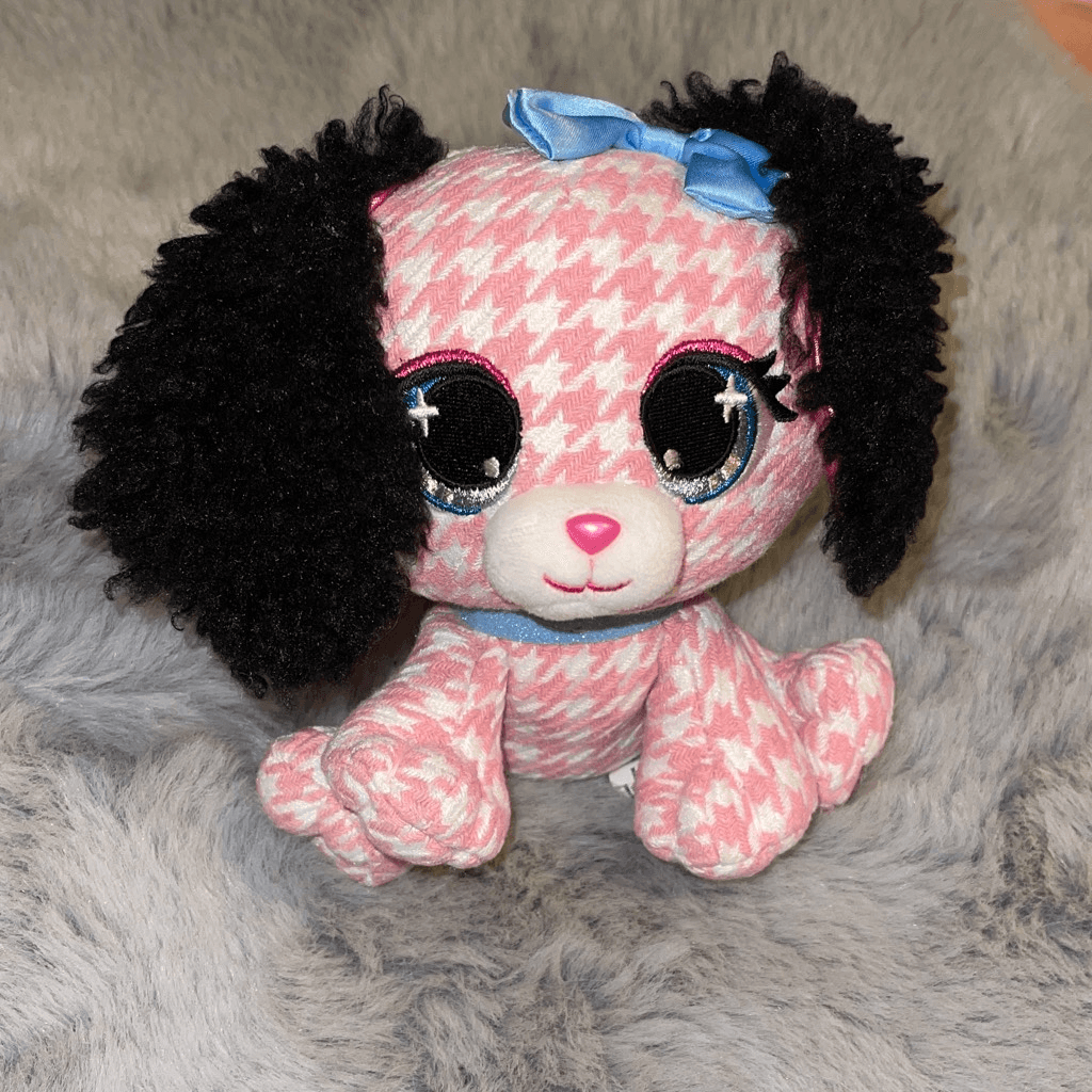 GUND P Lushes Designer Fashion Pets Cala Basset hound Dog 6” plush pink ...