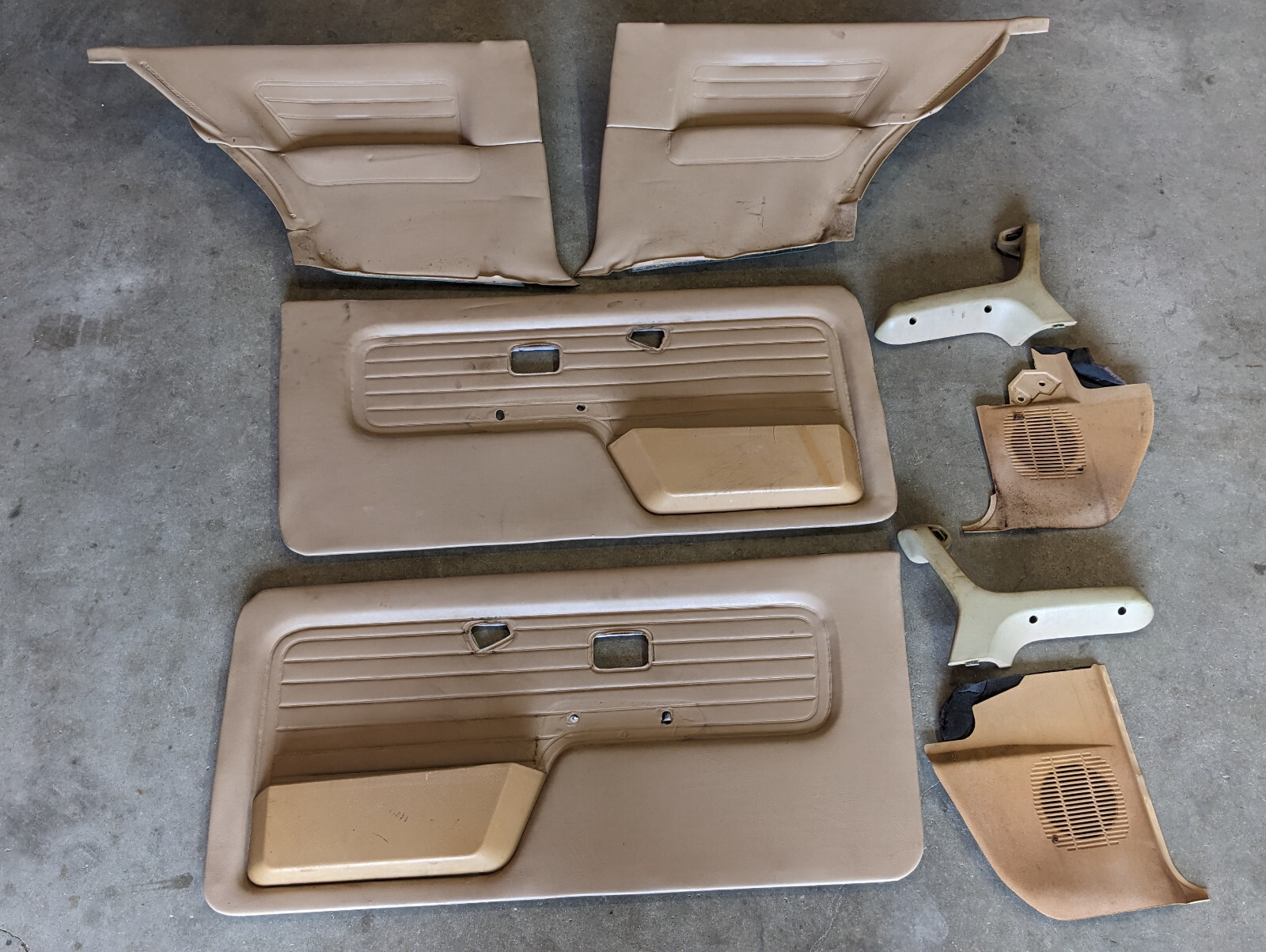 1988-1992 BMW E30 325i 318iS 325iX OEM Coupe Front Door Cards + Rear ...