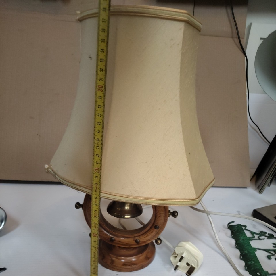 Vintage 1960s Table Lamp Nautical Ship Steering Wheel | eBay UK