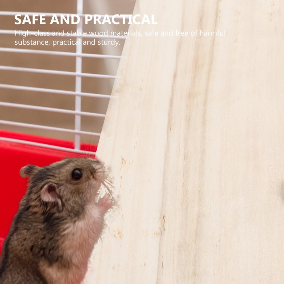 Syrian Hamster Board Wood Small Pet Toy Hamster Jumping Board Hamster ...