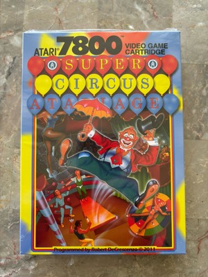 Atari 7800 Super Circus Atari Homebrew. Complete In Box Rare! | eBay