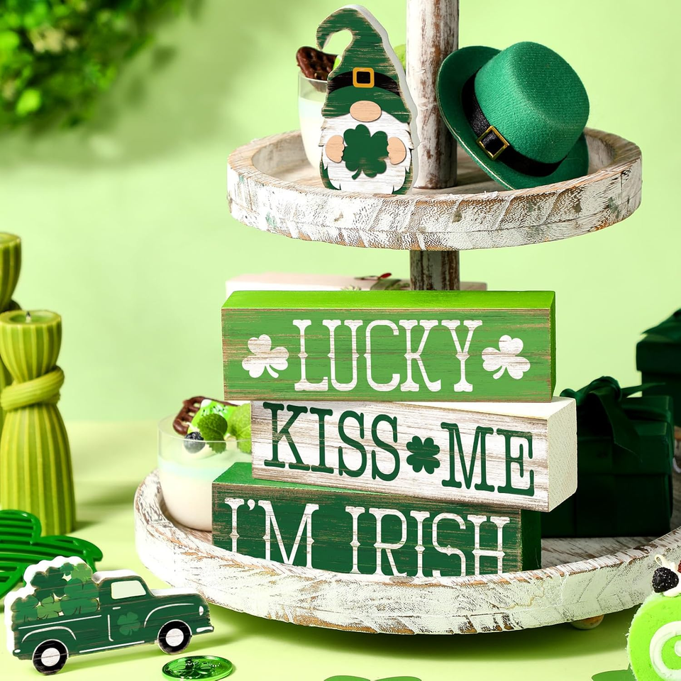 5 Pcs St Patricks Day Decoration St. Patrick'S Table Signs Saint Patty ...