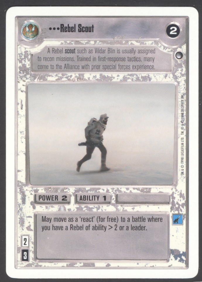 Rebel Scout (Hoth-Revised) | Decipher Star Wars CCG | NM/LP | eBay