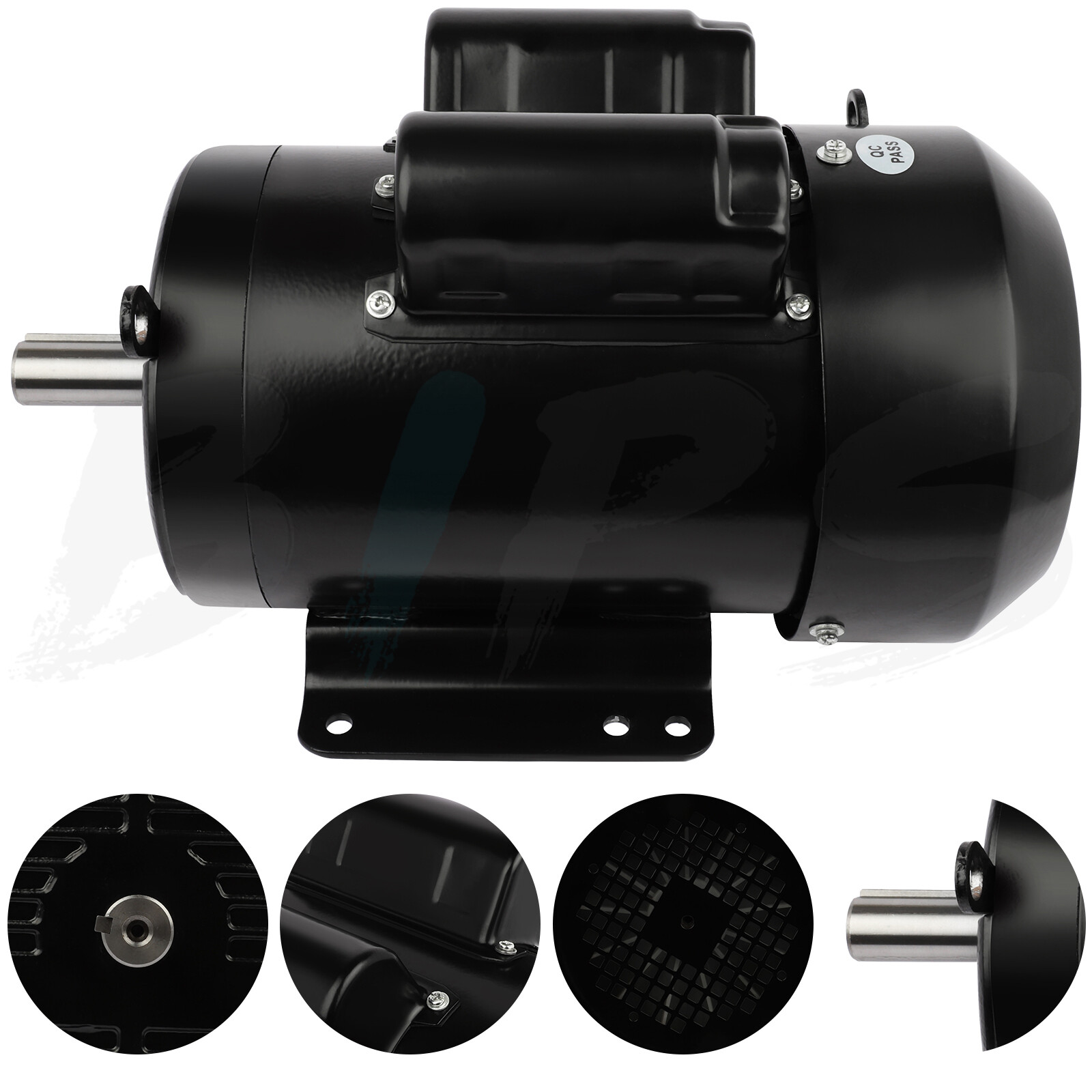 Electric Motor 3HP Farm Duty Single Phase Motor 184T 1750RPM TEFC 115 ...