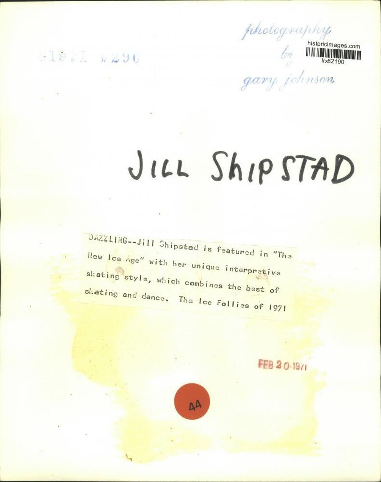 1971 Press Photo Jill Shipstad, featured in "The New Ice Age ...