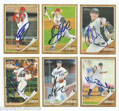 JASON STOFFEL Signed/Autographed 2011 TOPPS HERITAGE MiLB MINOR LEAGUE ...