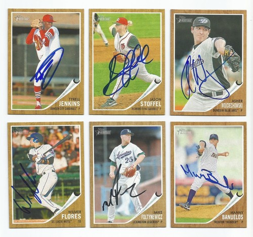 JASON STOFFEL Signed/Autographed 2011 TOPPS HERITAGE MiLB MINOR LEAGUE ...