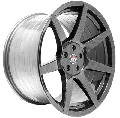 20'' Project 6GR Seven Spoke Wheels Carbon Fiber Hydro Dip Ford Shelby ...
