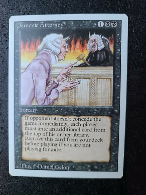 Demonic Attorney - Revised 3rd Edition - Magic MtG | eBay