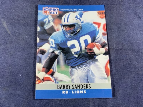U4-46 FOOTBALL CARD - BARRY SANDERS DETROIT LIONS - 1990 PRO SET - CARD ...