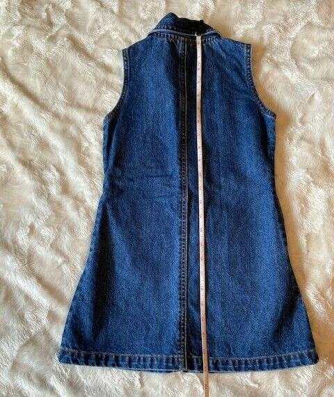 GAP Blue Denim Sleeveless Jumper Cotton Jean Dress Girls Size XS (4 ...