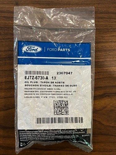 OEM Ford metal oil drain plug 2367047 | eBay