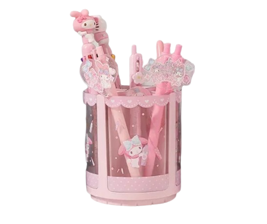 Sanrio My Melody Miniso Desk Organizer Rolling Pen Stand Holder Stand ...