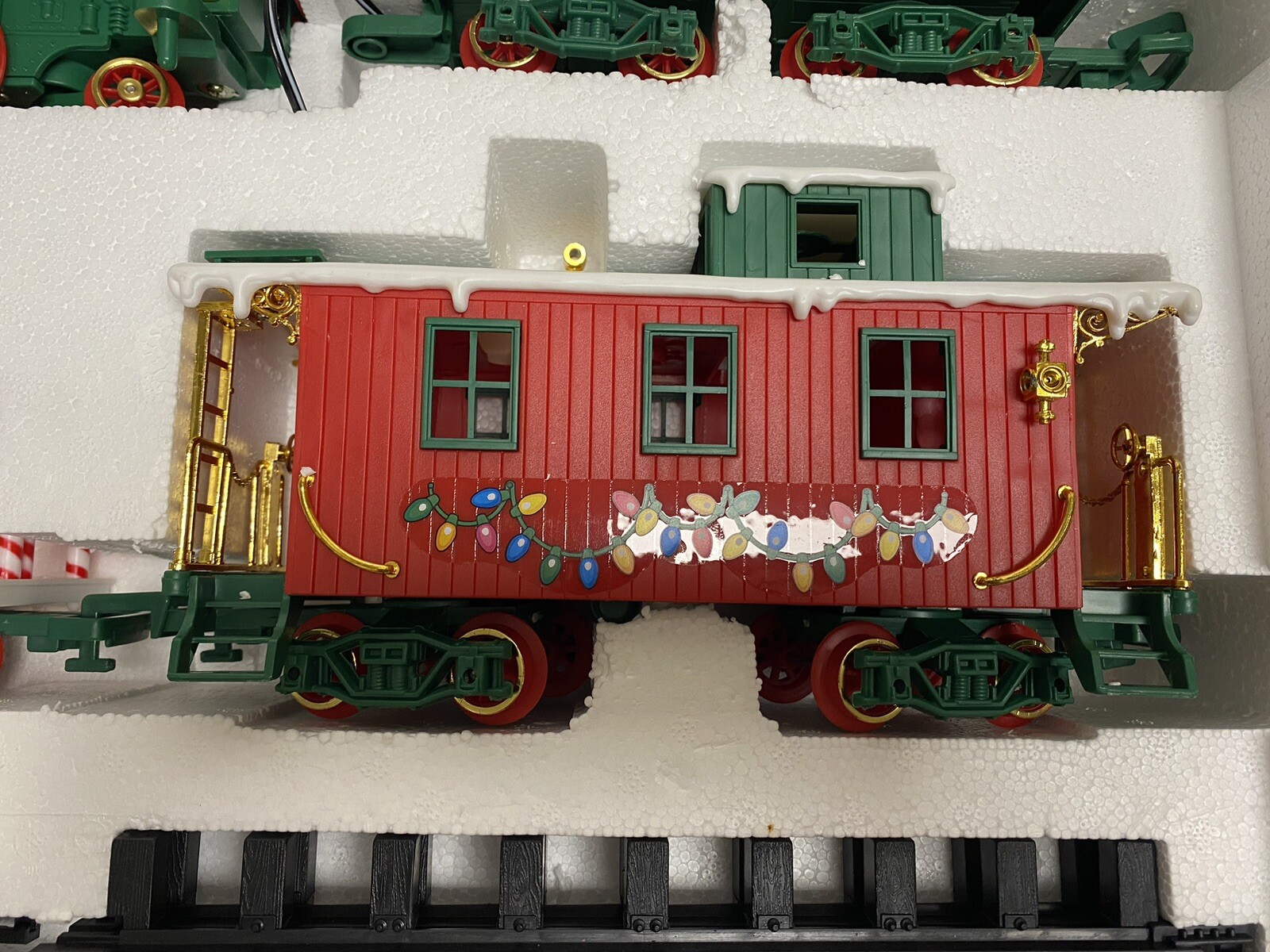 Vintage New Bright Musical Christmas Express #183 Elf Train Set MIB | eBay