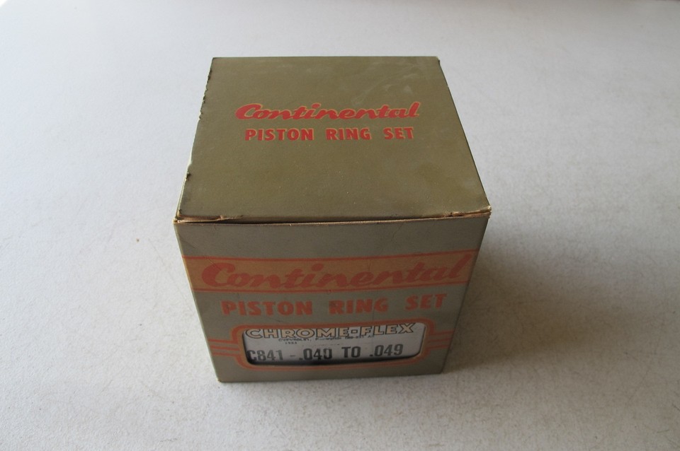 NOS CONTINENTAL Piston Ring Set C841 .040 -.049 Fit 1950-52 CHEVY ...